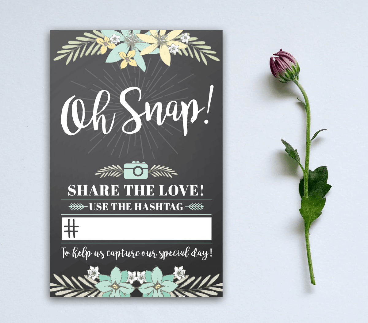 Photo Booth Hashtag Signs | Wedding Hashtag Signs | King Props